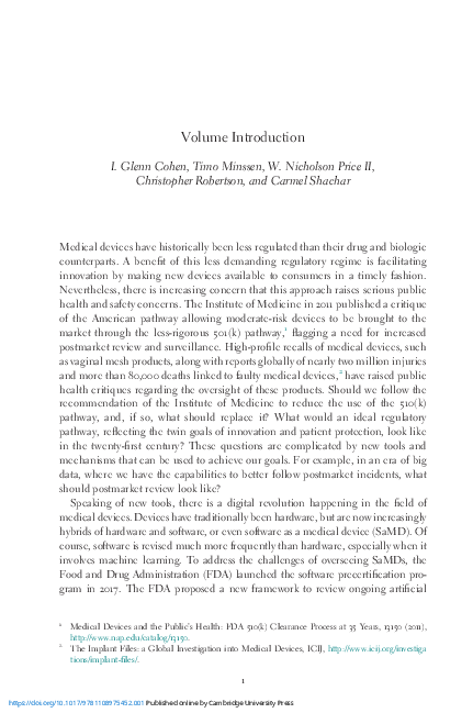 (PDF) Volume Introduction