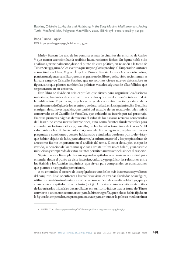 (PDF) BFranco review Hafsids and Habsburgs in the Early Modern ...