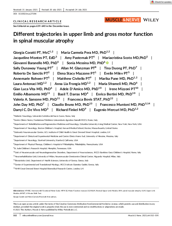 (PDF) Different trajectories in upper limb and gross motor function in ...