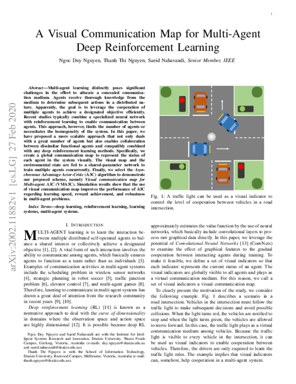 (PDF) A Visual Communication Map for Multi-Agent Deep Reinforcement Learning