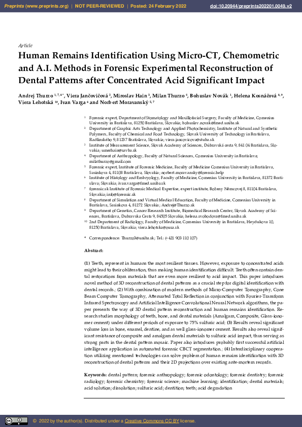 (PDF) Human Remains Identification Using Micro-CT, Chemometric and A.I ...