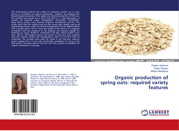 (PDF) Organic Production of Spring Oats: Required Variety Features