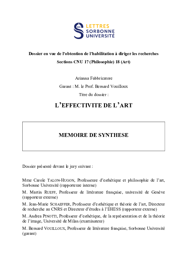 (PDF) Mémoire de synthèse HDR