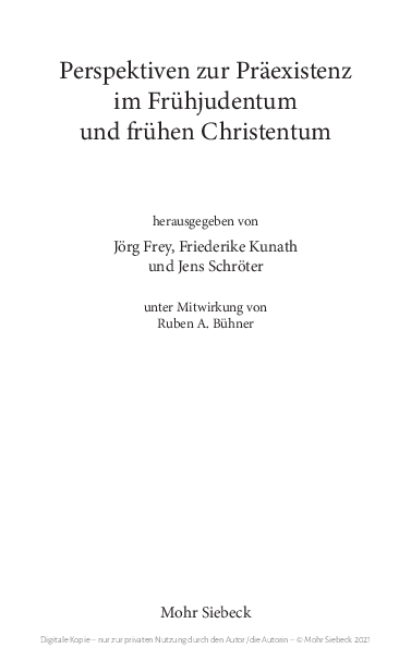 (PDF) The Pre-existence of Jesus in the Gospel of Thomas and the Gospel ...