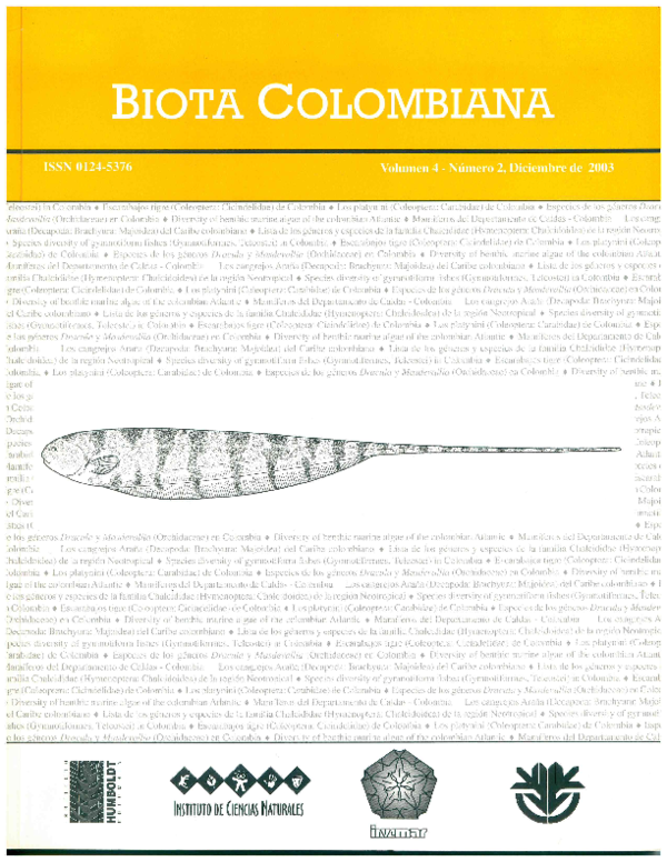 (PDF) Tiger beetles (Coleoptera: Cicindelidae) of Colombia