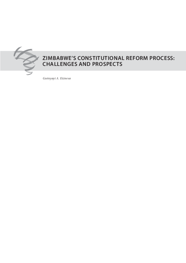 (PDF) Zimbabwe's Constitutional Reform Process: Challenges and Prospects