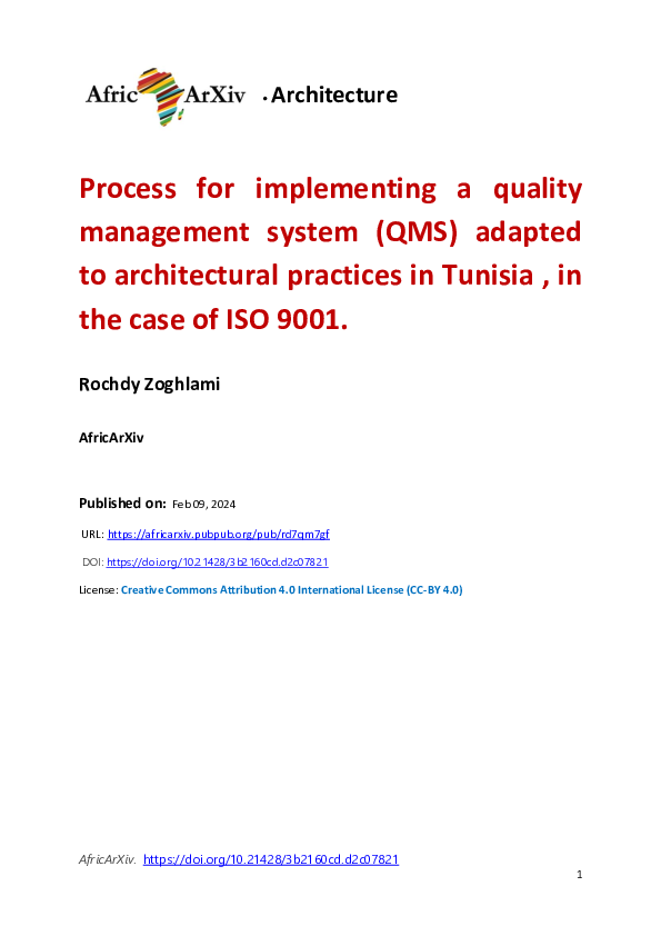 (PDF) Process for implementing a quality management system (QMS ...