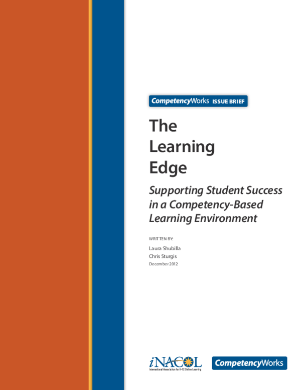(PDF) The Learning Edge: Supporting Student Success in a Competency ...
