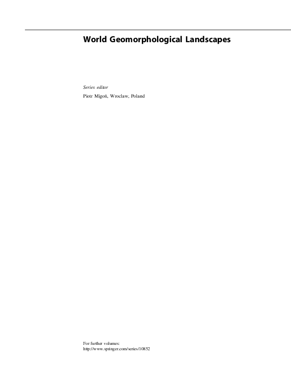 (PDF) Landscapes and Landforms of Hungary