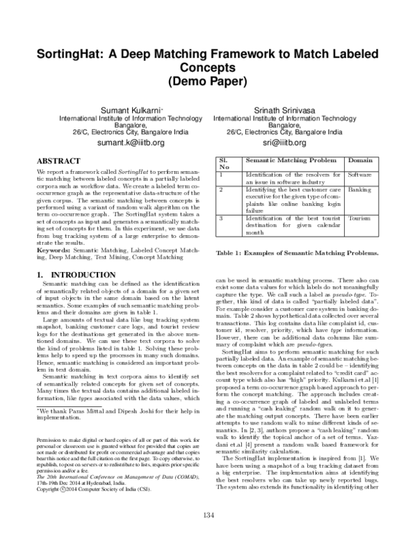 (PDF) SortingHat: A Deep Matching Framework to Match Labeled Concepts