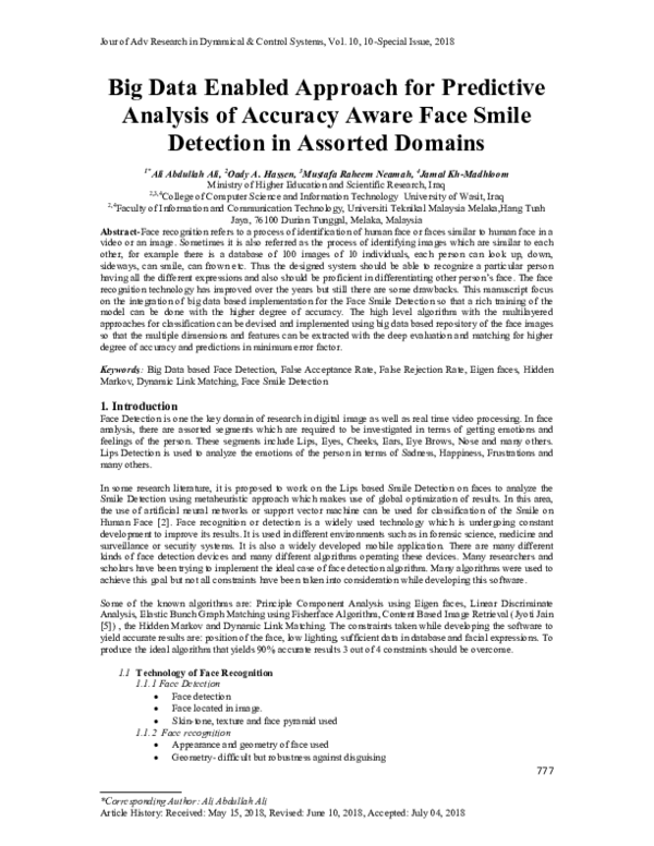 (PDF) Big Data Enabled Approach for Predictive Analysis of Accuracy ...