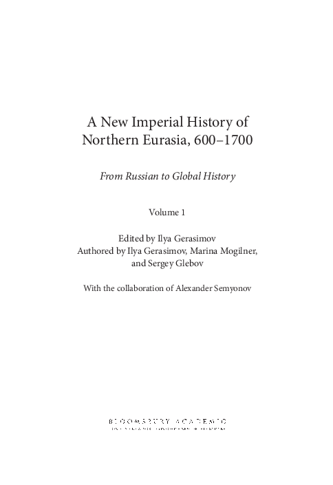 (PDF) A New Imperial History of Northern Eurasia, Volume 1: 600–1700 ...