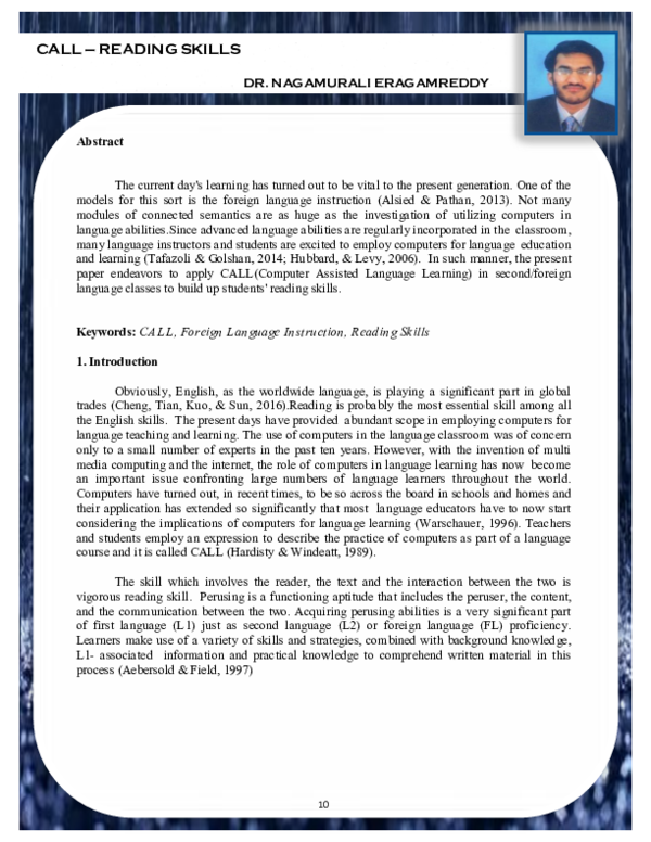 (PDF) CALL Reading Skills