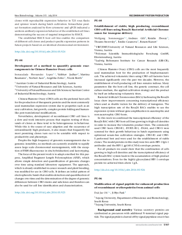 (PDF) Development of a method to quantify genomic rearrangements in Chinese Hamster Ovary cells ...