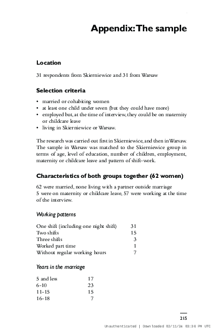 (PDF) Appendix: The sample