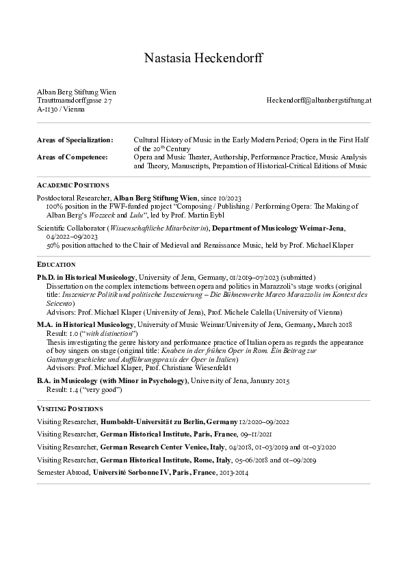 (PDF) Profile, Publications
