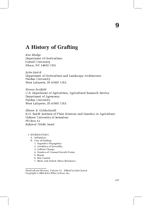 (PDF) A History of Grafting