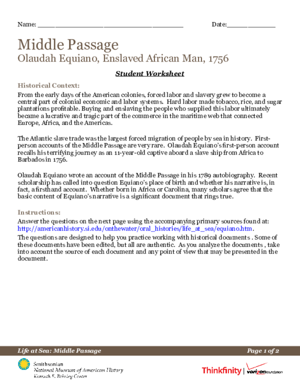 (PDF) The Middle Passage