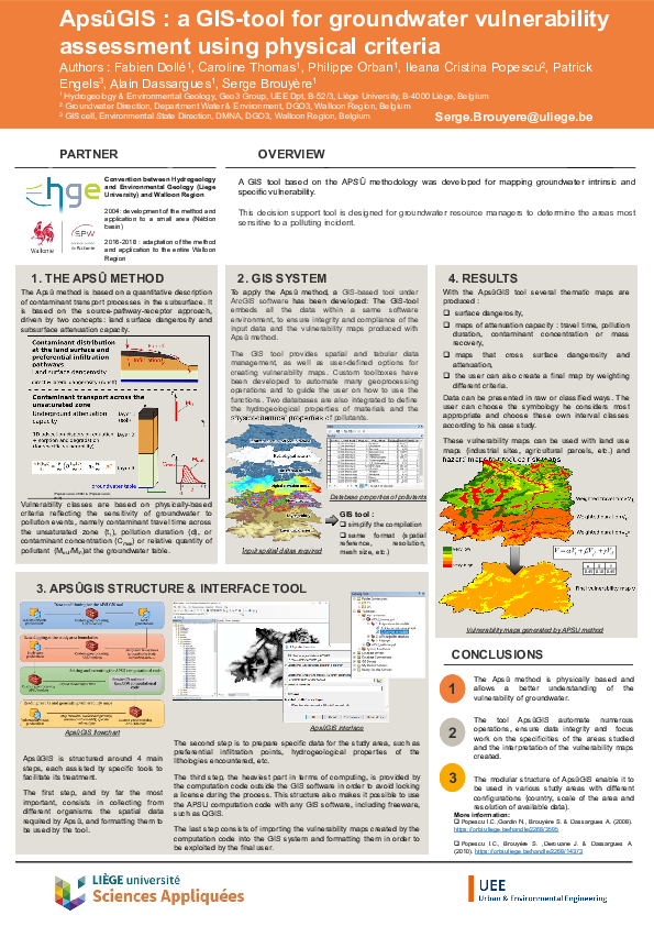 Pdf Apsûgis A Gis Tool For Groundwater Vulnerability Assessment Using Physical Criteria
