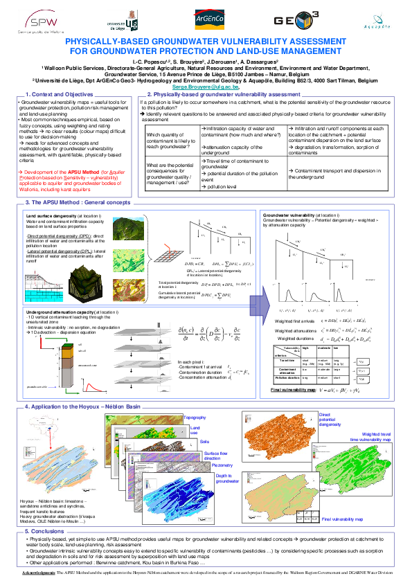 Pdf Physically Based Groundwater Vulnerability Assessment For
