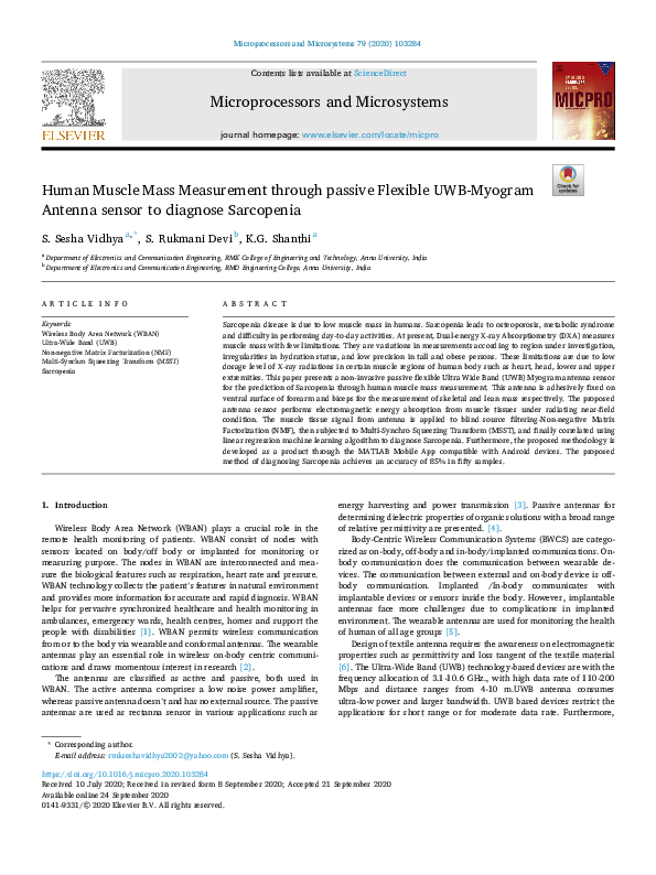 (PDF) Human Muscle Mass Measurement through passive Flexible UWB ...