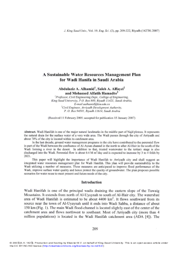(PDF) A Sustainable Water Resources Management Plan for the Kurdistan ...