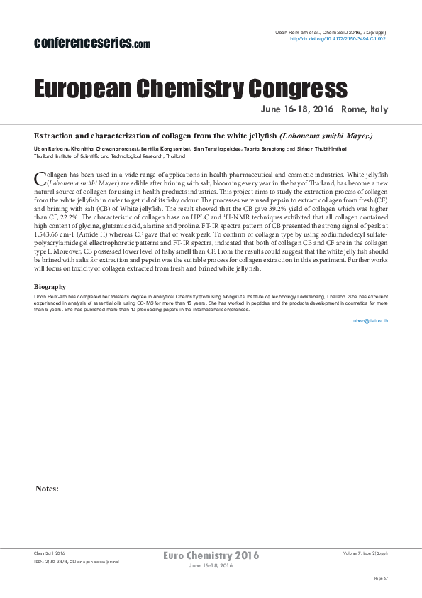 (PDF) Extraction and characterization of collagen from the white ...