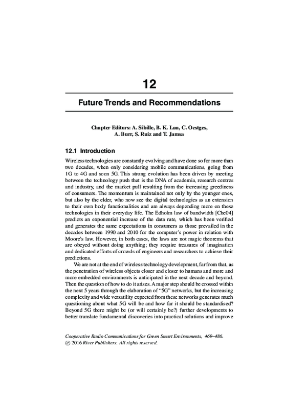 (PDF) Future Trends and Recommendations