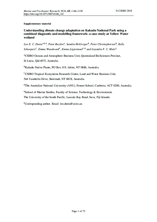 (PDF) Understanding climate-change adaptation on Kakadu National Park ...