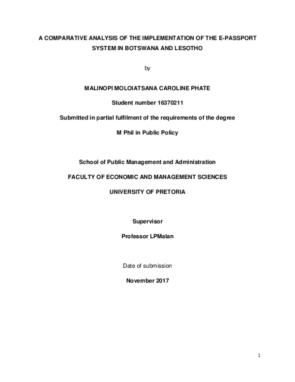 (PDF) A comparative analysis of the implementation of the e-passport ...