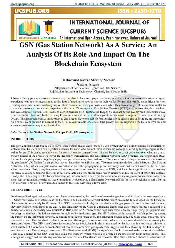 (PDF) GSN (Gas Station Network) As A Service: An Analysis Of Its Role ...