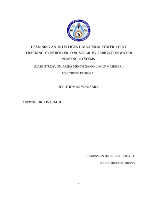 (PDF) Thesis proposal final