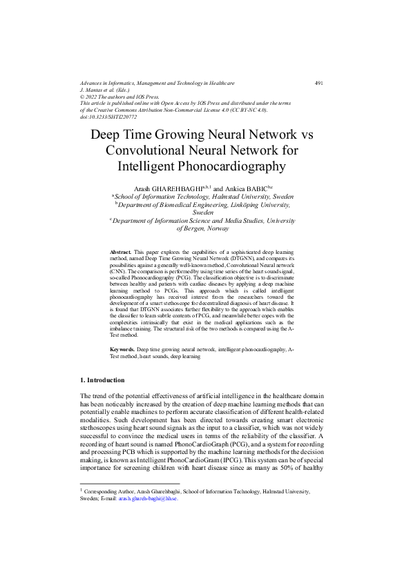(PDF) Deep Time Growing Neural Network vs Convolutional Neural Network for Intelligent ...