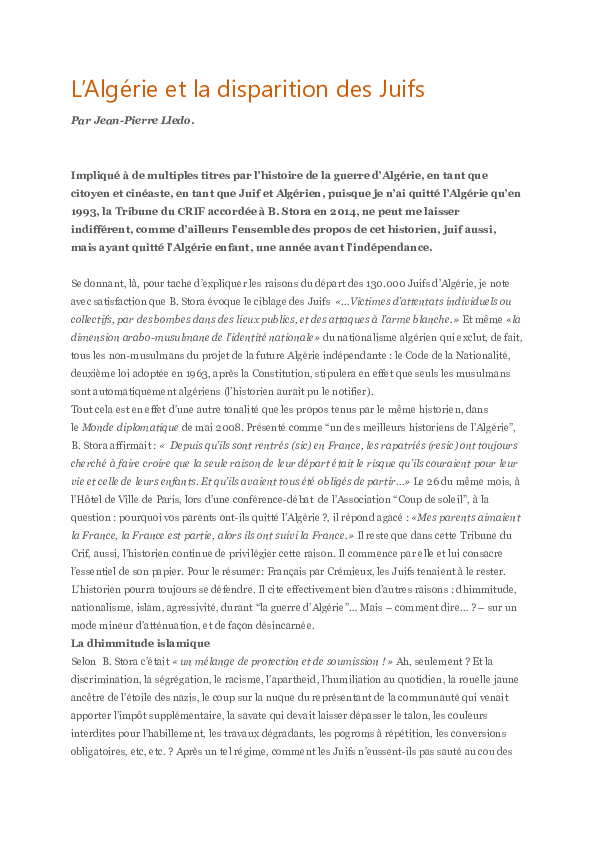 (PDF) Les Juifs d’Algérie
