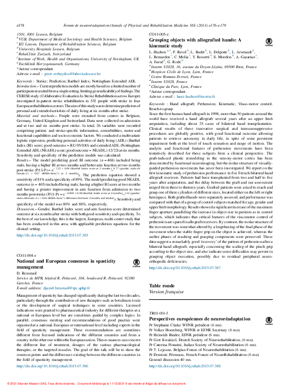 (PDF) Grasping objects with allografted hands: A kinematic study