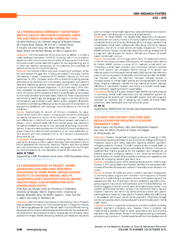 (PDF) 4.53 Streamlining Emergency Department Mental Health Discharge ...