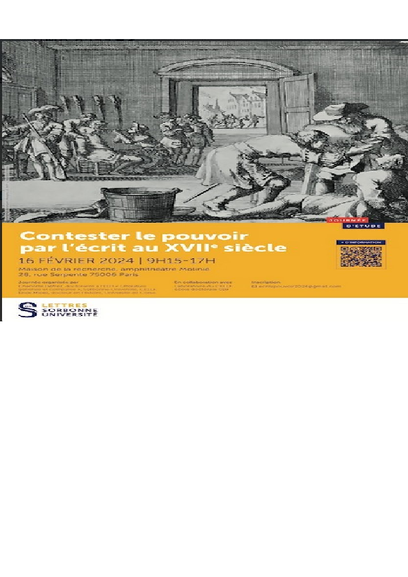 (PDF) « La contestation par les passions. Les réactions à la révocation ...
