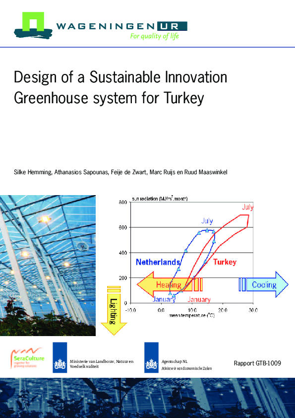 (PDF) Design of a sustainable innovation greenhouse system for Turkey