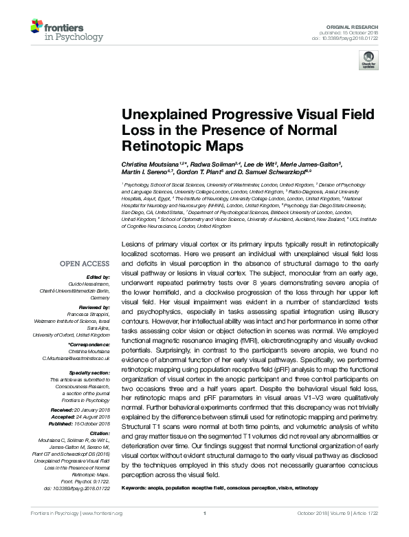 (PDF) Unexplained Progressive Visual Field Loss in the Presence of ...