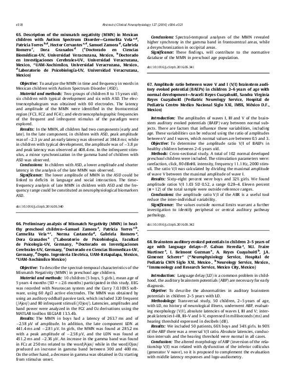 (PDF) 65. Description of the mismatch negativity (MMN) in Mexican ...