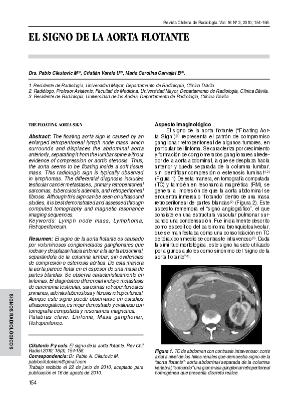 (PDF) El Signo De La Aorta Flotante