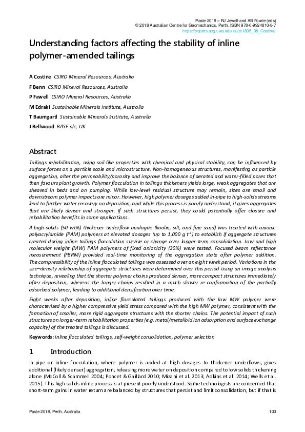 (PDF) Understanding factors affecting the stability of inline polymer ...