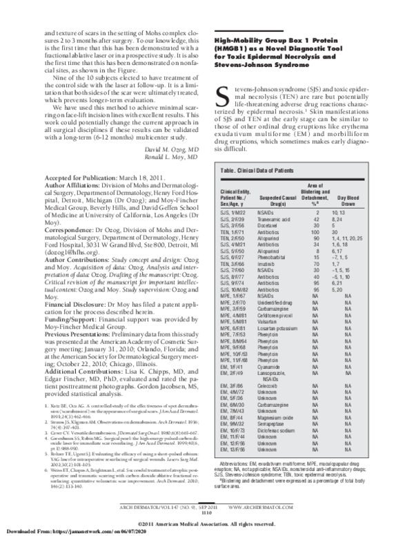 (PDF) High-Mobility Group Box 1 Protein (HMGB1) as a Novel Diagnostic ...