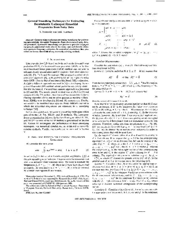 (PDF) General smoothing techniques for estimating deterministic undamped sinusoidal frequencies ...