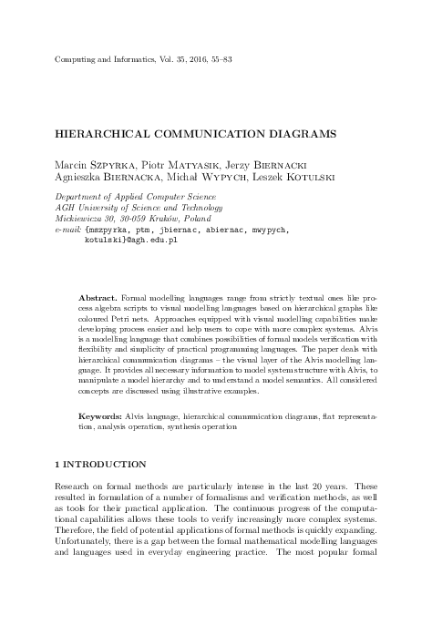 (PDF) Hierarchical Communication Diagrams