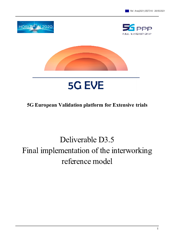 (PDF) D3.5 Final implementation of the interworking reference model