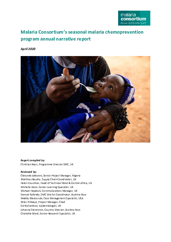 (PDF) Malaria Consortium’s seasonal malaria chemoprevention program ...