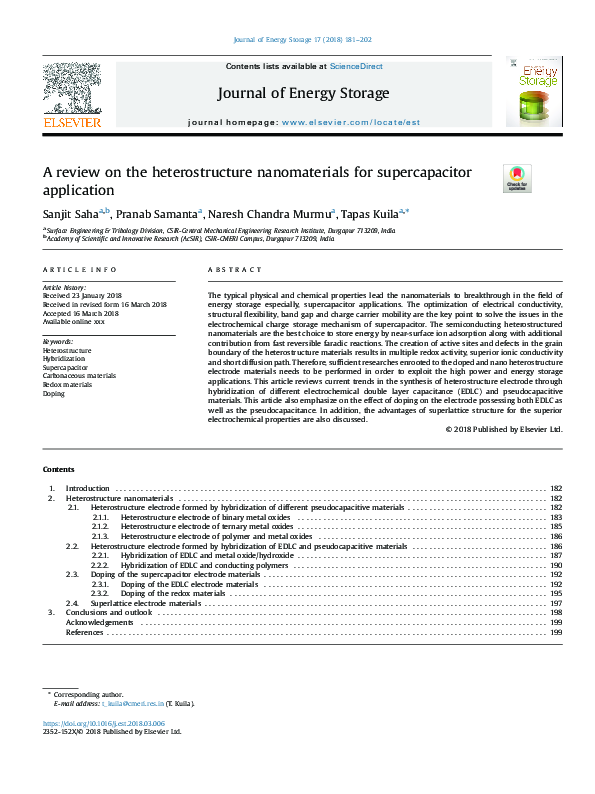 (PDF) A review on the heterostructure nanomaterials for supercapacitor ...