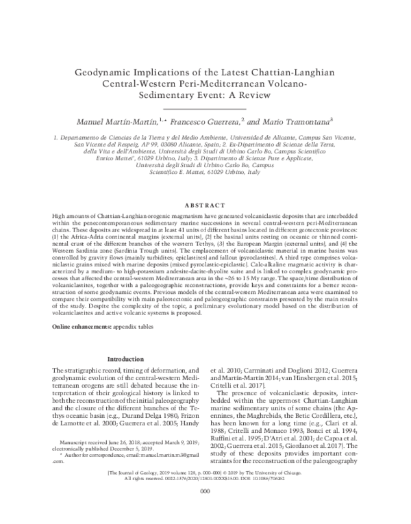 (PDF) Geodynamic Implications of the Latest Chattian-Langhian Central ...