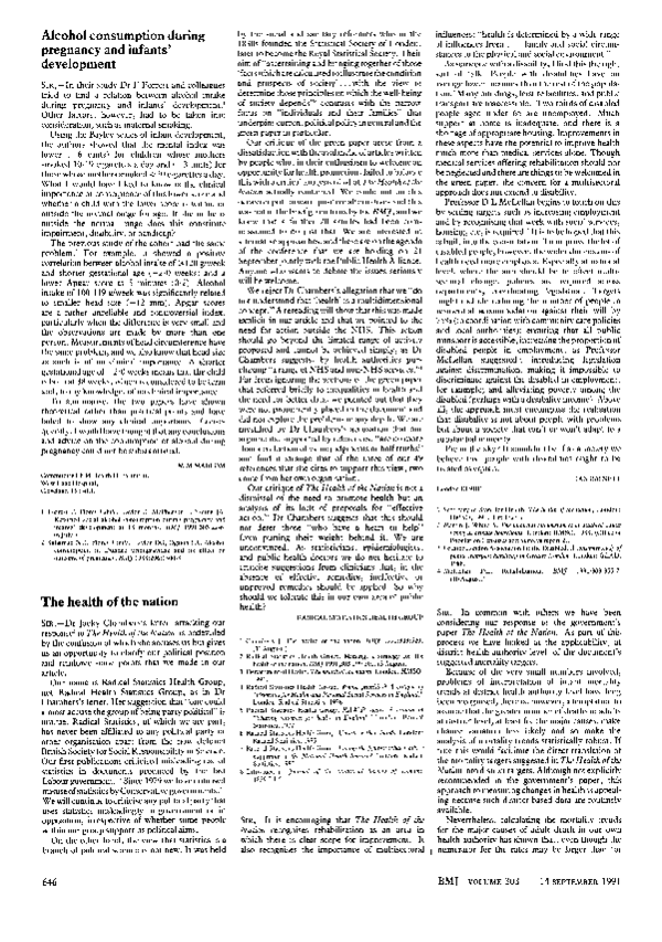(PDF) The health of the nation
